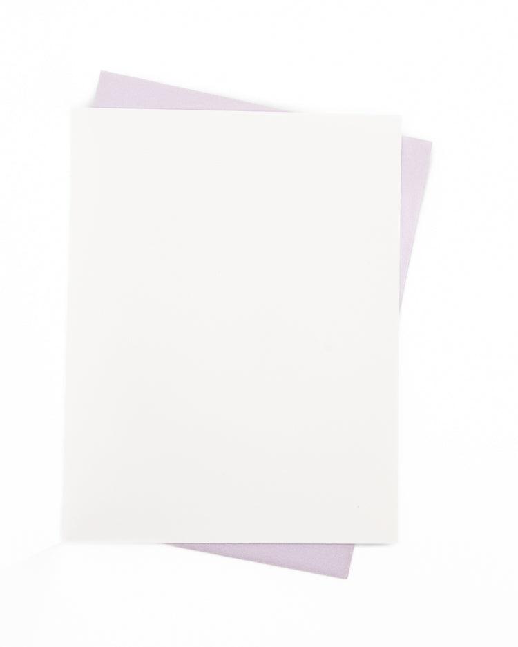 Multi-Language Thank You Greeting Card – Lavender Vines