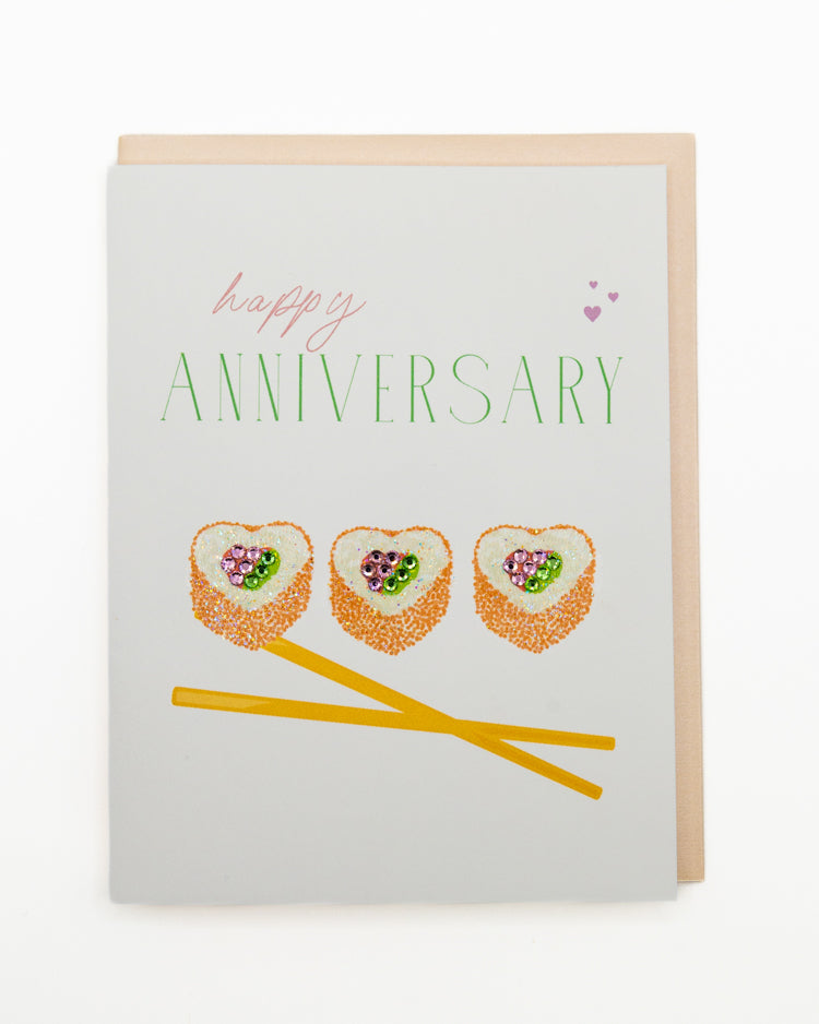 Sushi Love Anniversary Greeting Card – Lavender Vines